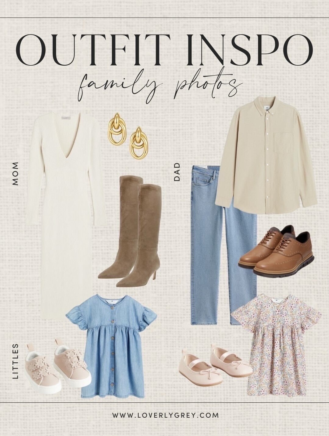 Spring Family Photos Outfit Ideas - Loverly Grey