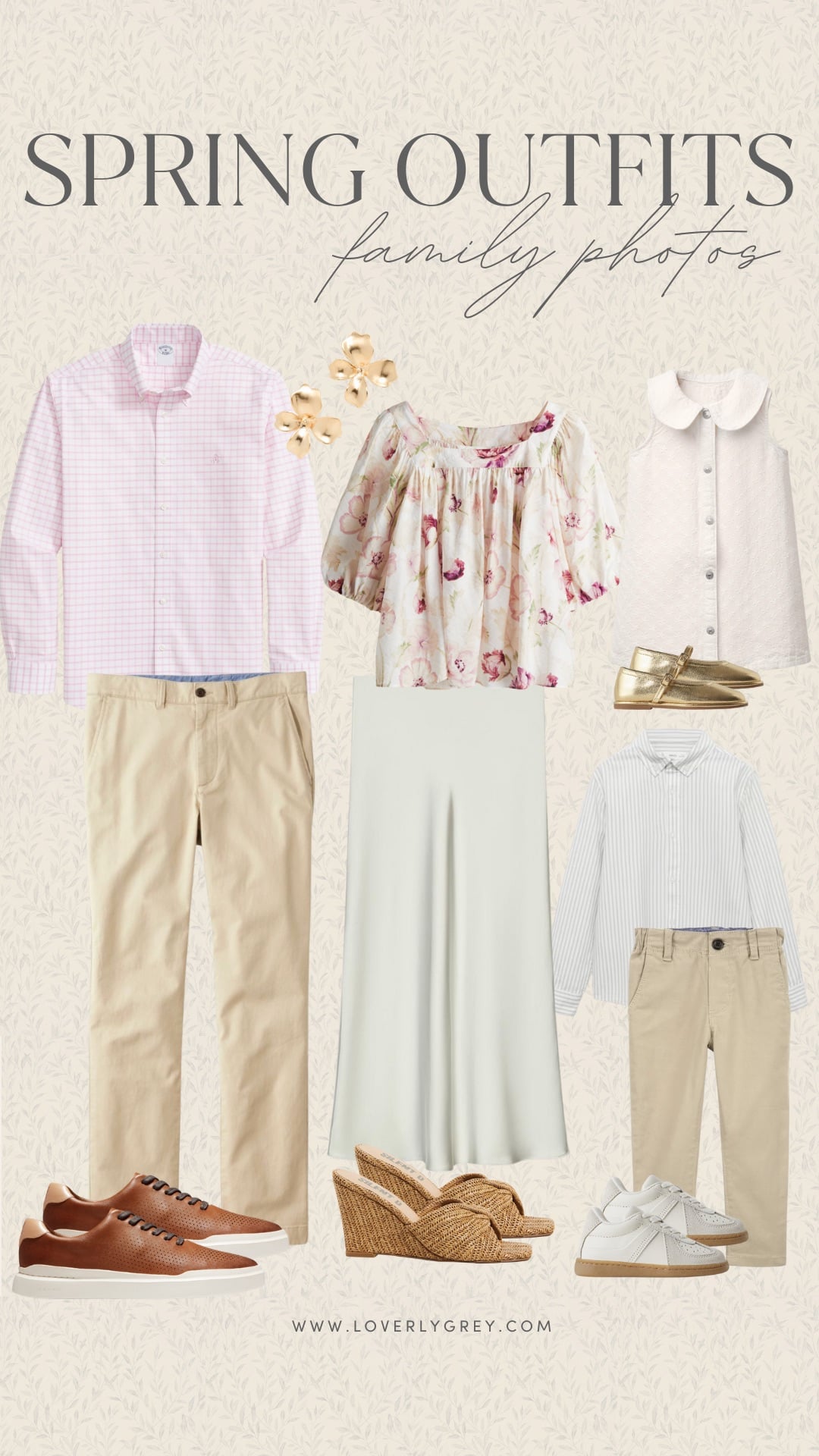 Spring Family Photo Outfits - Loverly Grey